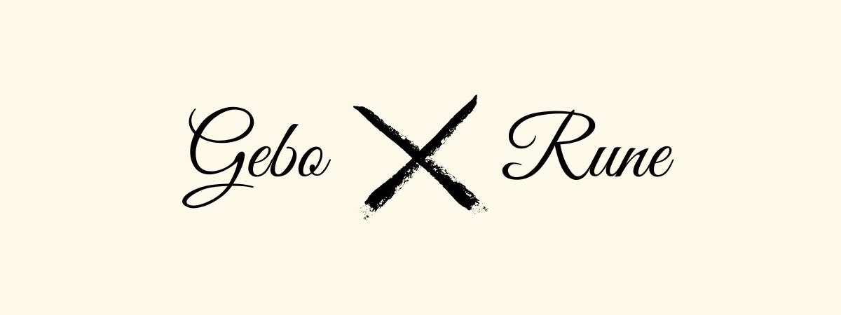 Gebo Rune - Pagan Homestead